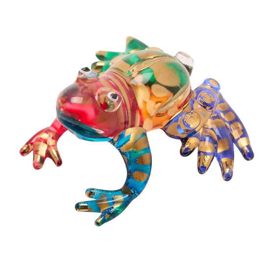 Ornaments - Coloured Frog Glass Figurine - Decor et more